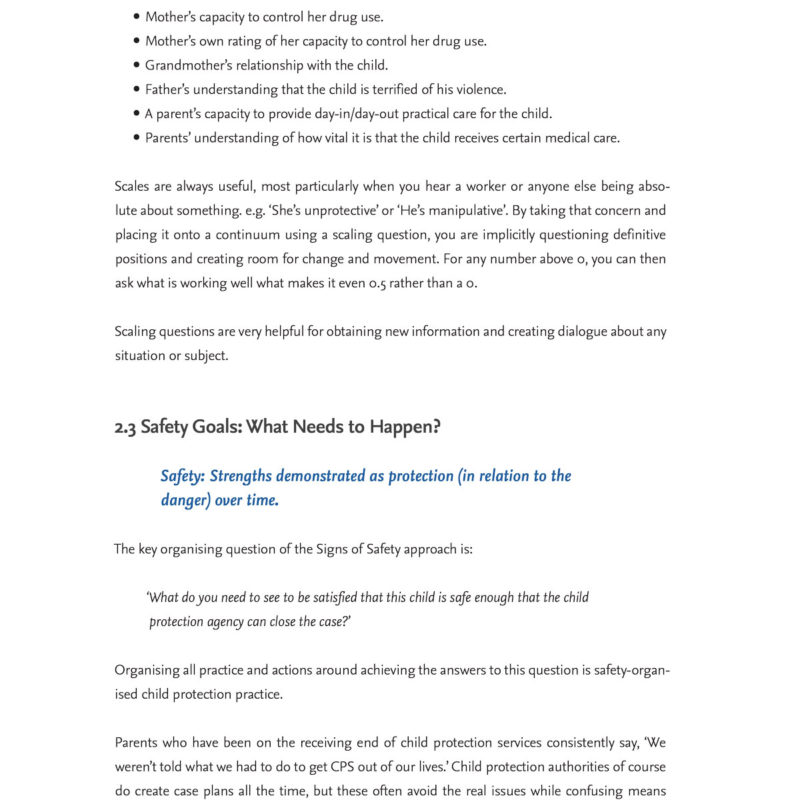 Signs of Safety Workbook - Signs of Safety