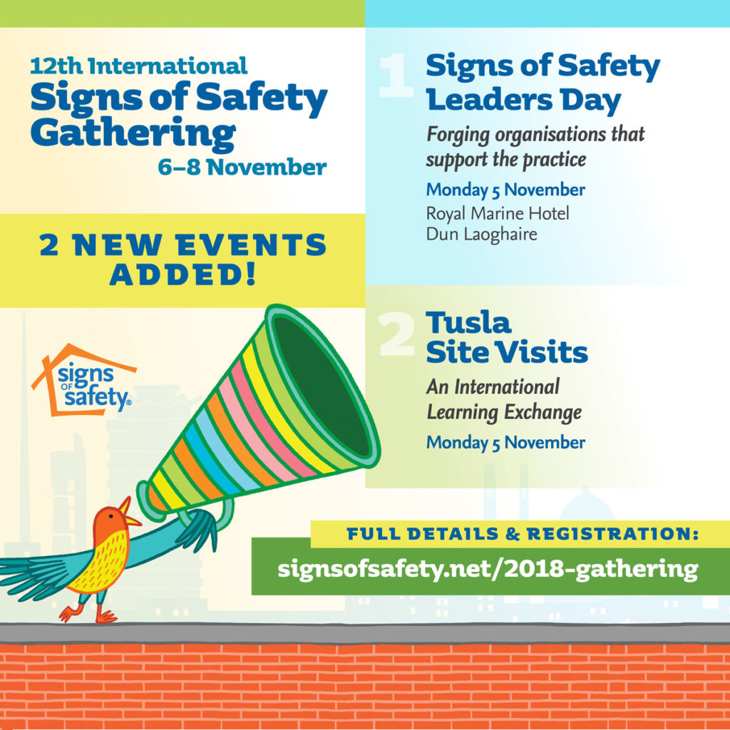 New Events Added to the Gathering - Signs of Safety